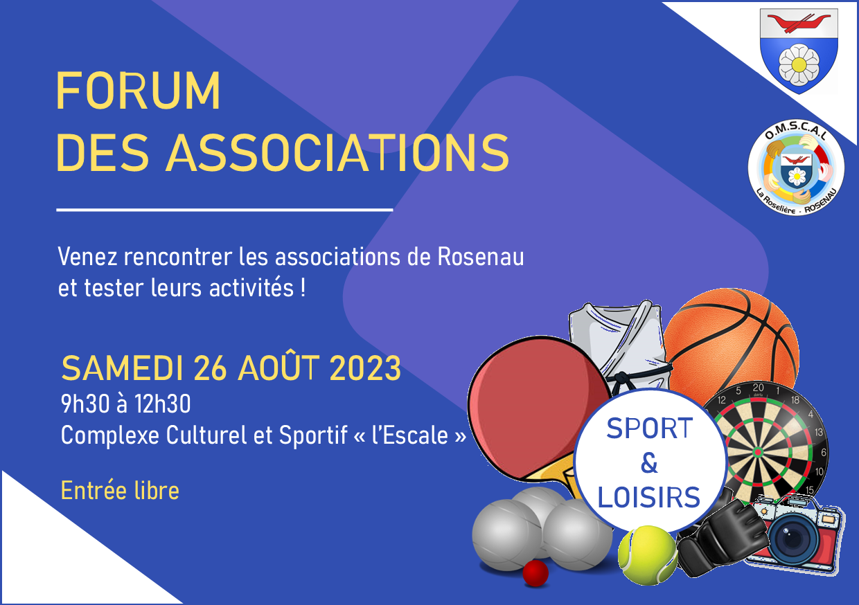 Forum des Associations 2023 - Rosenau Forum des Associations 2023 - Rosenau